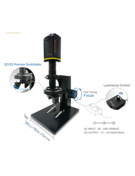 Microscope numérique rotation 360° - Atoo Electronics